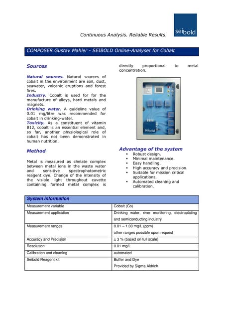 ABB CEMS Datasheet ABB cems solution and products information | PDF | Environmental Services ...