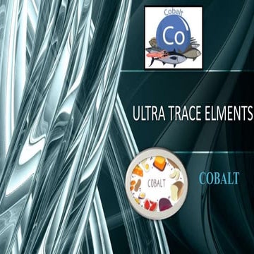 Cobalt Minerals Ppt | PPTX