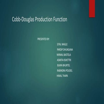 Cobb-Douglas Production Function presentation.pptx