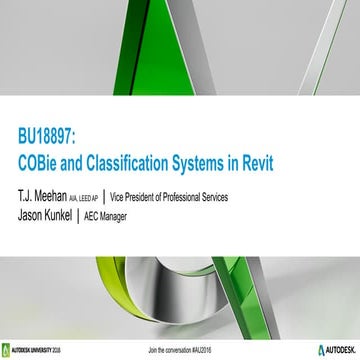 Dữ liệu Cobie và hệ thống phân loại trong Revit | PDF