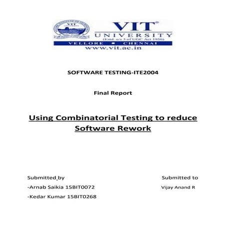 Combinatorial Testing Pdf