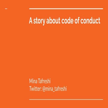 Code of Conduct | PDF