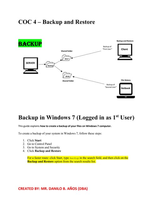 COC 3 - Setup Computer Systems | PDF