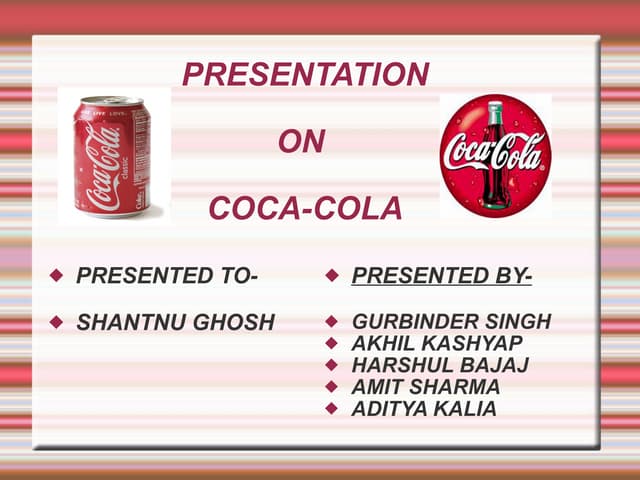 Controlling process of coca cola company | PPTX
