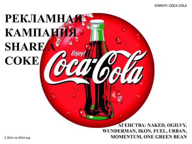 презентация Coca cola | PPSX