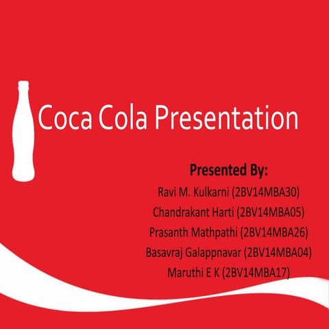 Coca cola ppt by ravi | PPSX