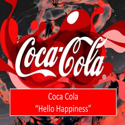 Coca cola Hello for Happiness Presentation | PPTX