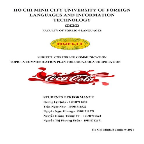 COCA COLA GROUP - A COMMUNICATION PLAN FOR COCA-COLA CORPORATION.pdf