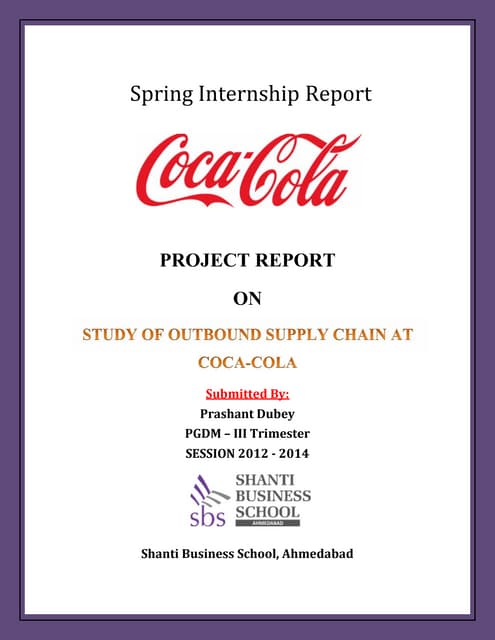 Market demand and supply of coke | DOCX