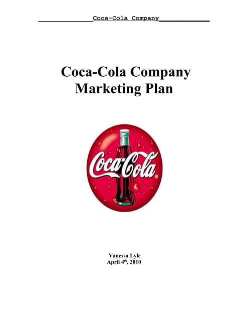 Coca cola segmentation ( | PPTX | Business | Business and Finance