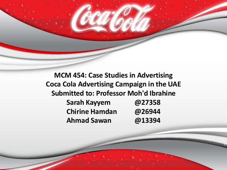 Coca Cola Powerpoint Template - tutorlasopa