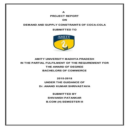 Coca cola term paper hand made | DOCX