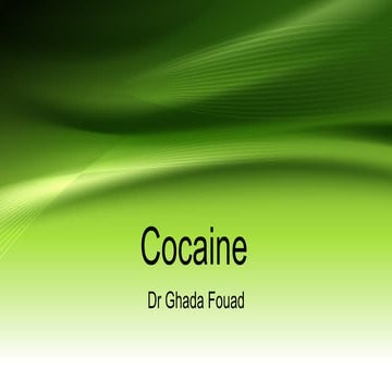 Cocaine lecture presentation pharmacy school | PPTX