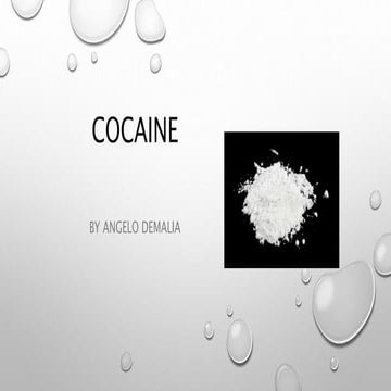 Cocaine teachback | PPT