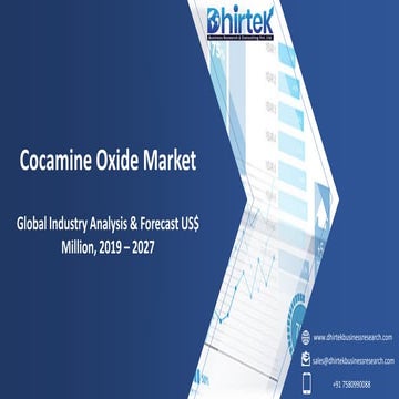 Cocamine oxide market | PPT