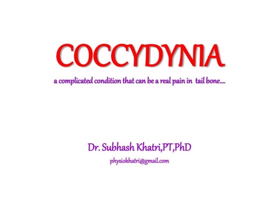 Coccygodynia AKA Tailbone Pain | DOCX