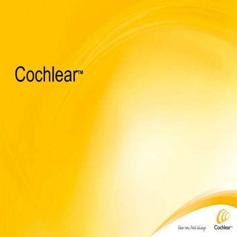 Cochlear - Talking Continents 09/07/2010 | PPT
