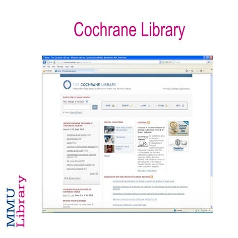 Cochrane Library | PPT