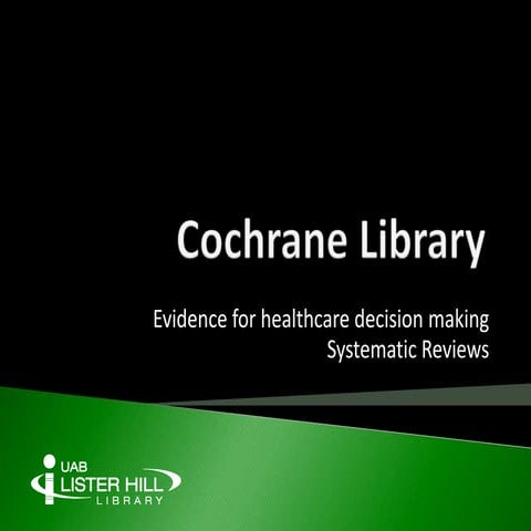 Cochrane Library_intro | PPTX