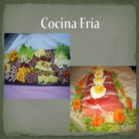 Cocina fria intro | PPTX