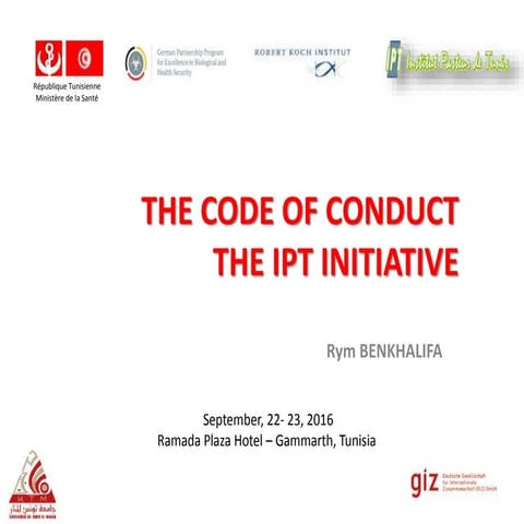The code of conduct the IPT initiative | PPTX
