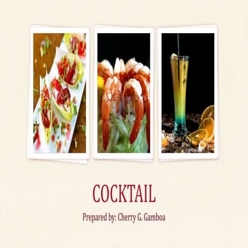 Cocktail | PPTX