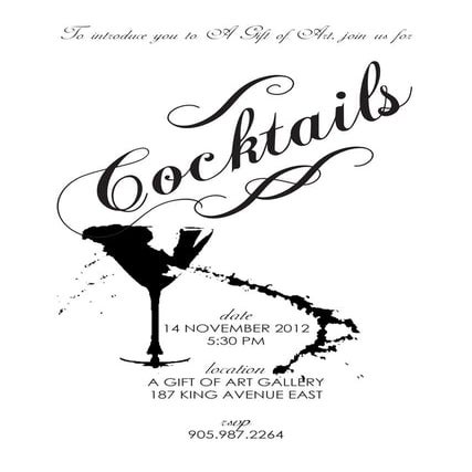 Cocktail Party Invite | PDF
