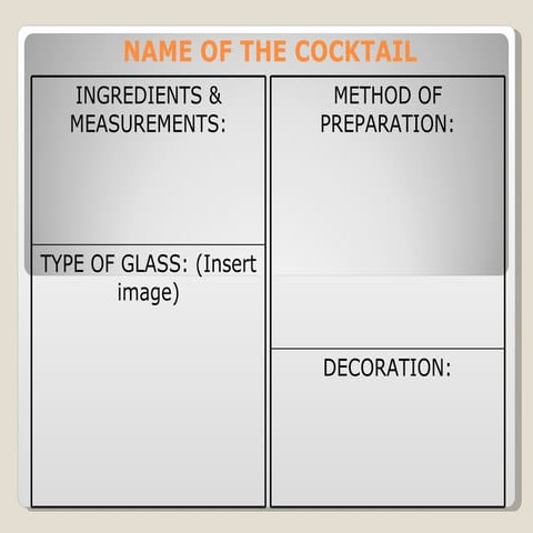 Cocktail template | PPT