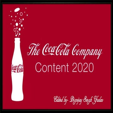 Coco-Cola Content 2020 | PDF