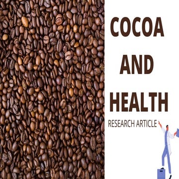 COCOA AND HEALTH. | PDF