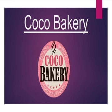 Coco bakery | PPTX