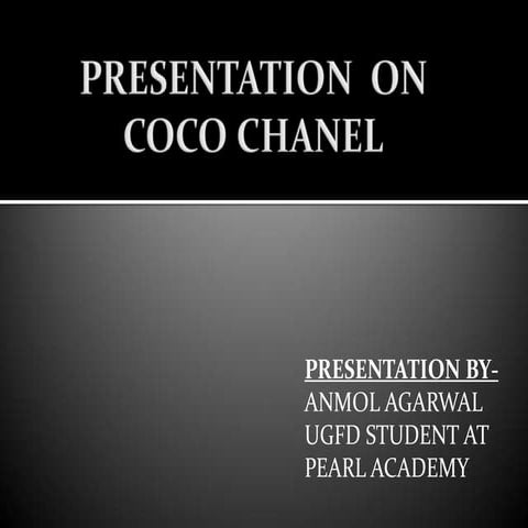 Coco chanel presentation | PPTX
