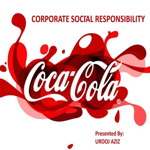Coco Cola CSR | PPTX