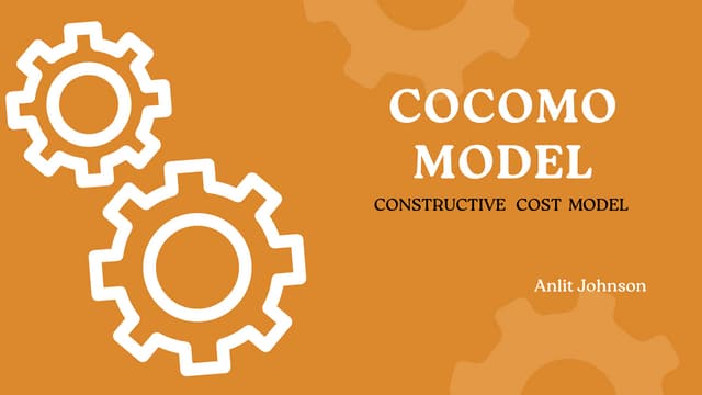 COCOMO Model in software project management | PPTX