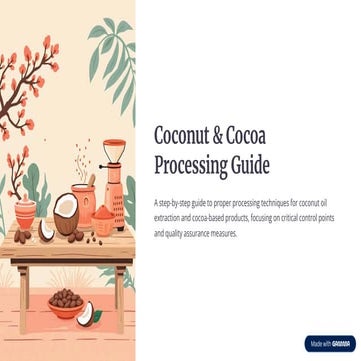 Coconut Processing-Guide for Agroprocessing | PDF