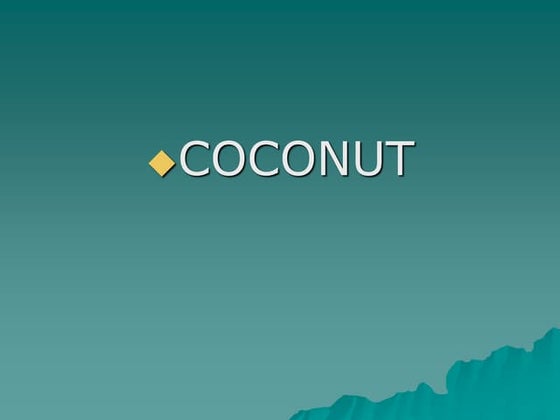Coconut.tree ppt | PPT | Food & Drink
