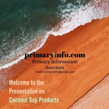 Coconut sap | PDF
