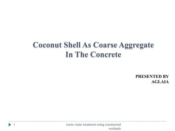 Utilization of Coconut Shell in Different Forms in Concrete | PDF