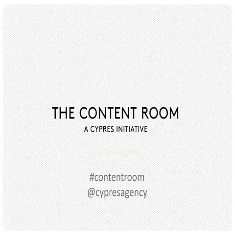 Content Room: Social Media & Co-creation | PPT