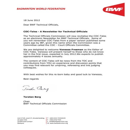 Coc tales letter | PDF