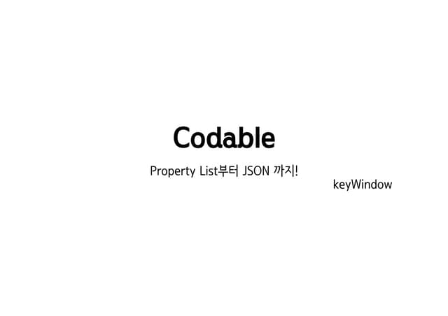 Swift 4 Codable Pdf Programming Languages Computing 4538