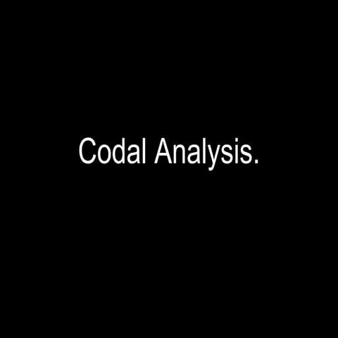 Codal Analysis of Adverts | PPT
