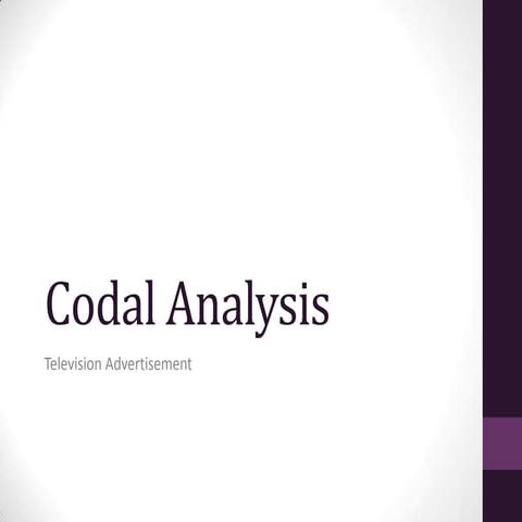 Codal analysis | PPTX
