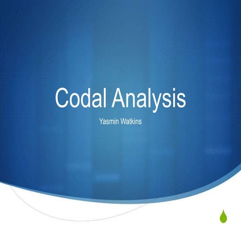 Codal analysis | PPT