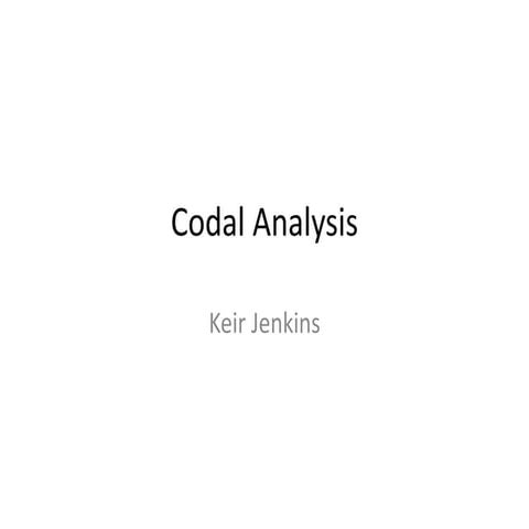 Codal analysis | PPTX