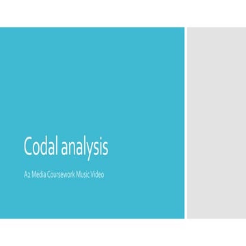 Codal anaysis | PPT