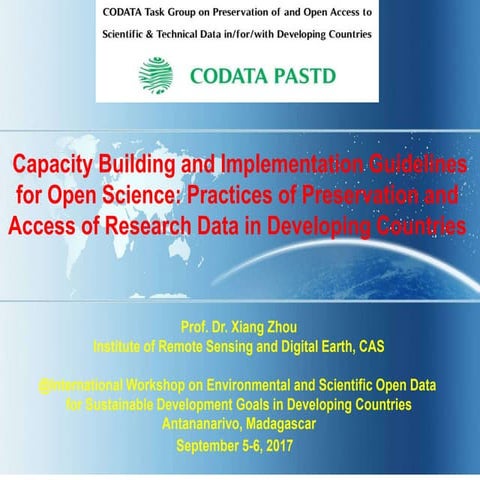 Capacity Building and Implementation Guidelines for Open Science ...