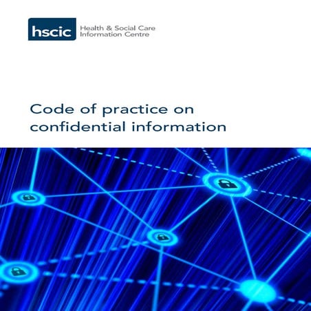 HSCIC 'Code of practice on confidential information' | PDF