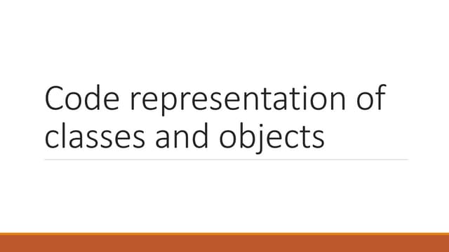 Creating Classes In Code Syntax Ppt 0936