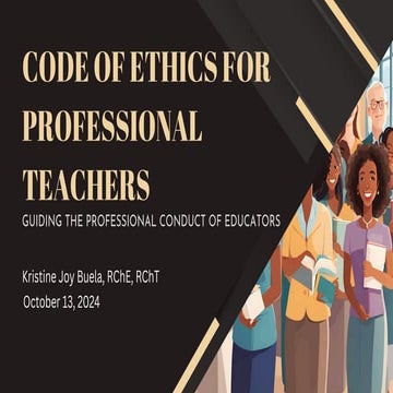 Code of ethics for professional teachers | PDF